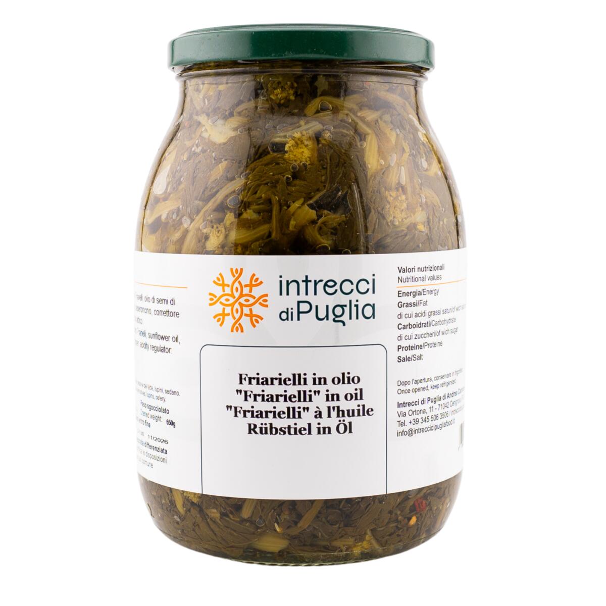 Friarielli In Olio 950G — Intrecci Di Puglia